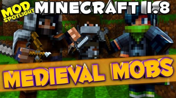 Medieval Mobs 1.8 - BEST MOD TO ADD MORE MOBS IN MINECRAFT!