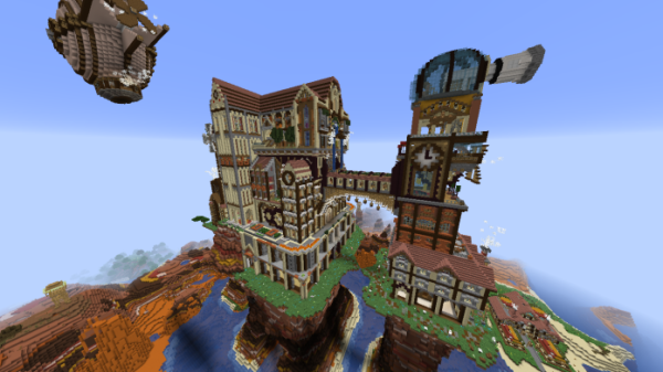 Minecraft Castle: Steampunk Castle - Best Castle Build