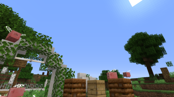 Peegs - Pig Bees Texture Pack 1.15 for Minecraft Download