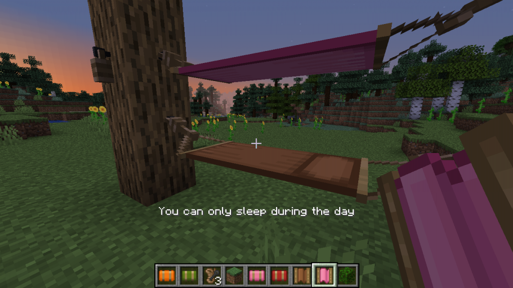 Comforts Mod 1.15.2 - Hammocks in Minecraft FREE DOWNLOAD