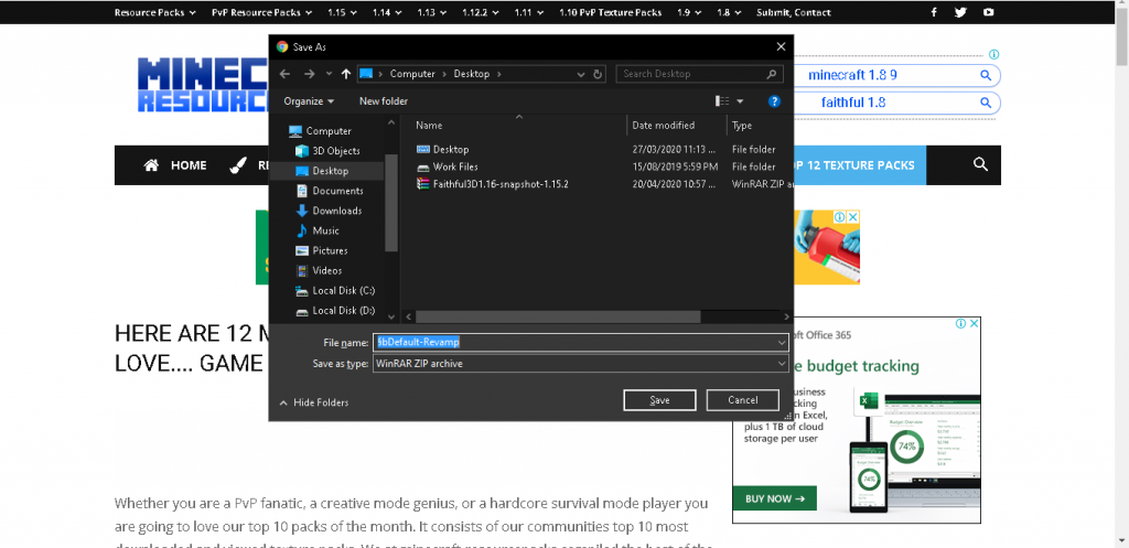 How to Download From Minecraft-resourcepacks.com for free!