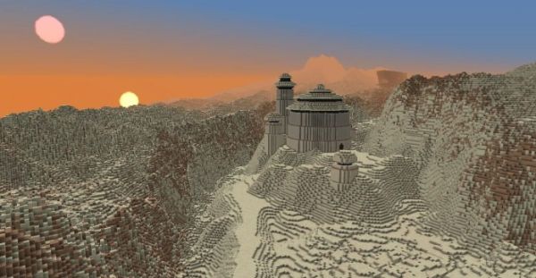 Entire Star Wars Galaxy in Minecraft Being Built Amazingly